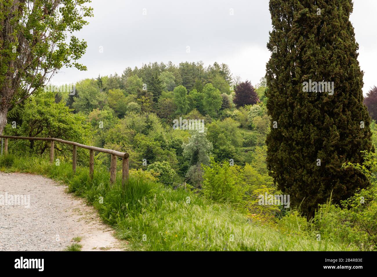 Landscape views of Albugnano on the Monferrato hills, Asti, Piedmont ...
