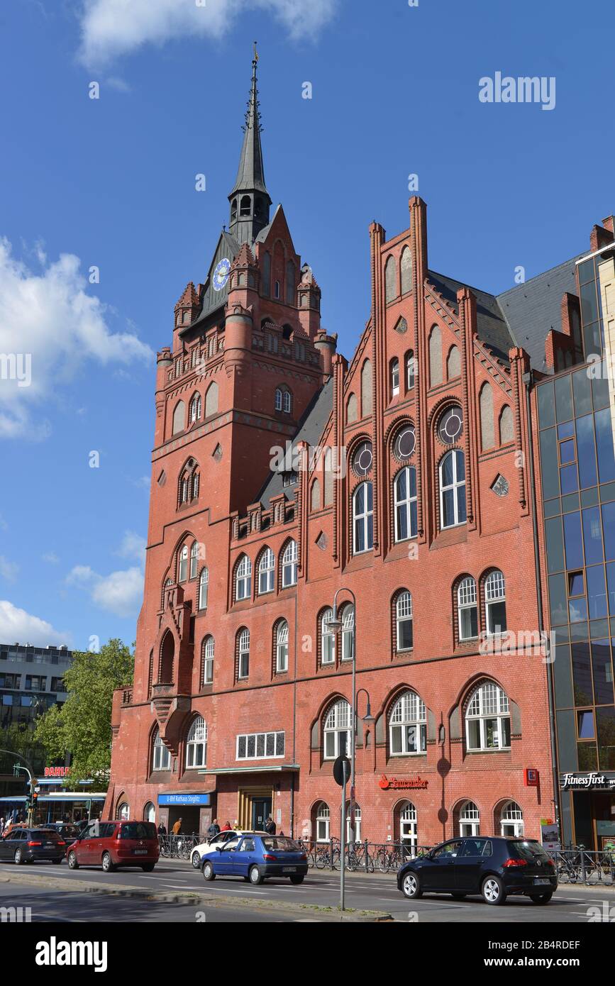 Altes Rathaus, Schlossstrasse, Steglitz, Berlin, Deutschland Stock ...