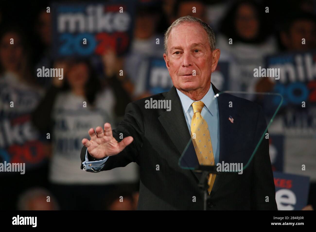 Mike Bloomberg makes a campaign stop in Philadelphia at the National ...