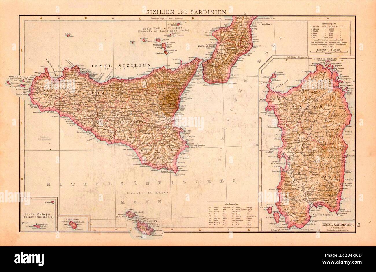 Old map of sardinia hi-res stock photography and images - Alamy