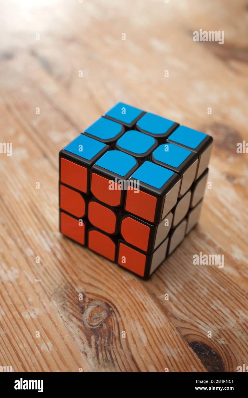 A completed Rubix cube Stock Photo - Alamy