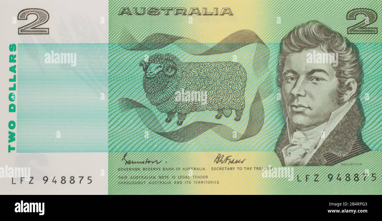 Australian two dollar note hi-res stock photography and images - Alamy
