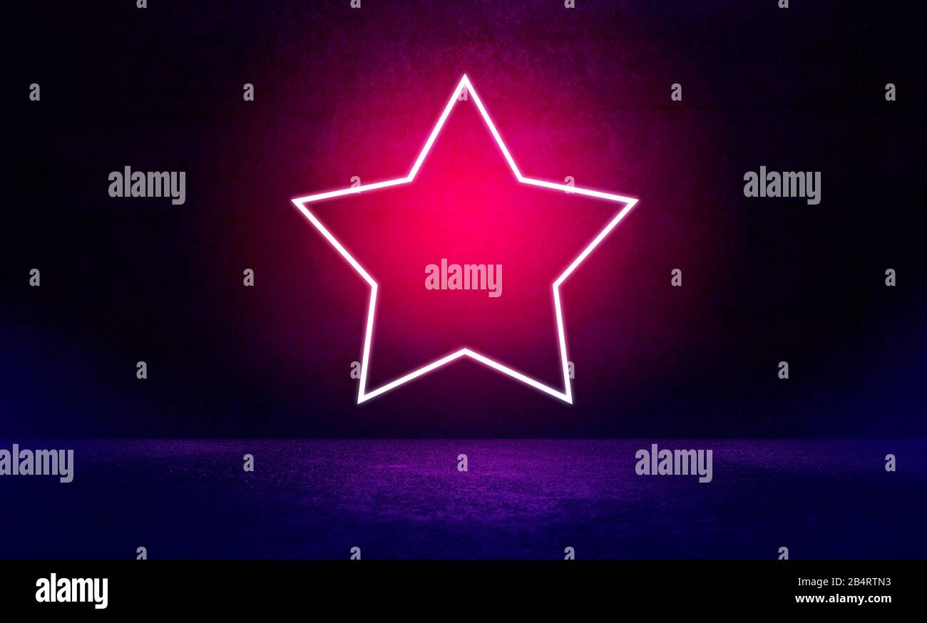 Neon star hi-res stock photography and images - Alamy