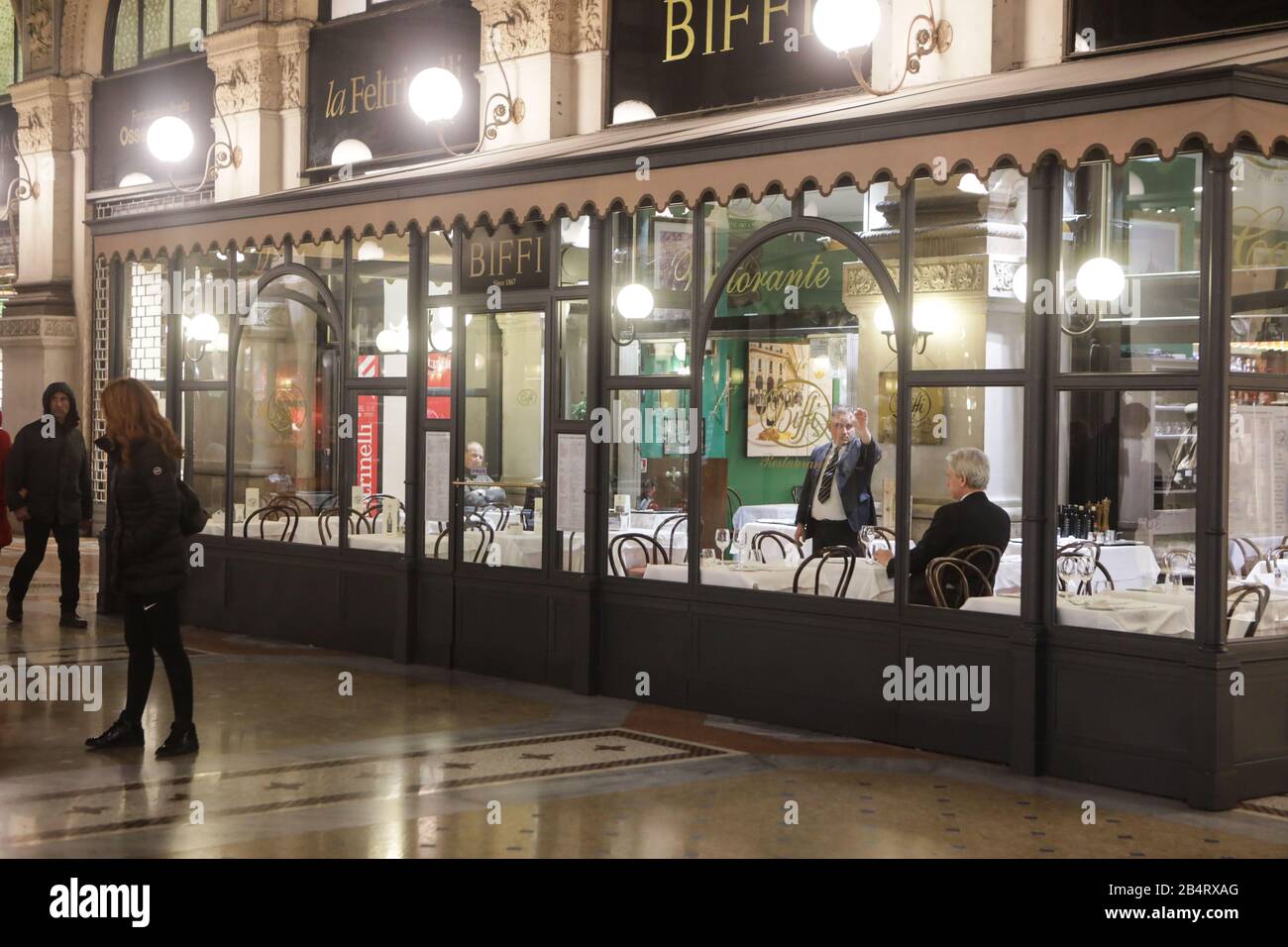 Biffi, the famous and iconic restaurant in the Galleria Vittorio ...