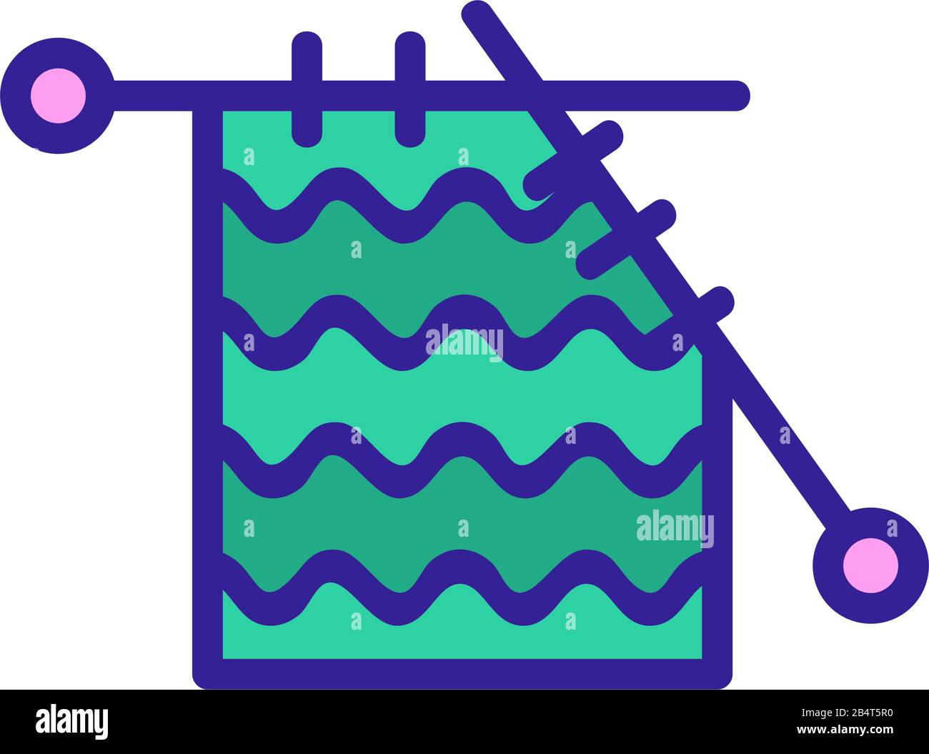 Knitting icon vector. Isolated contour symbol illustration Stock Vector ...