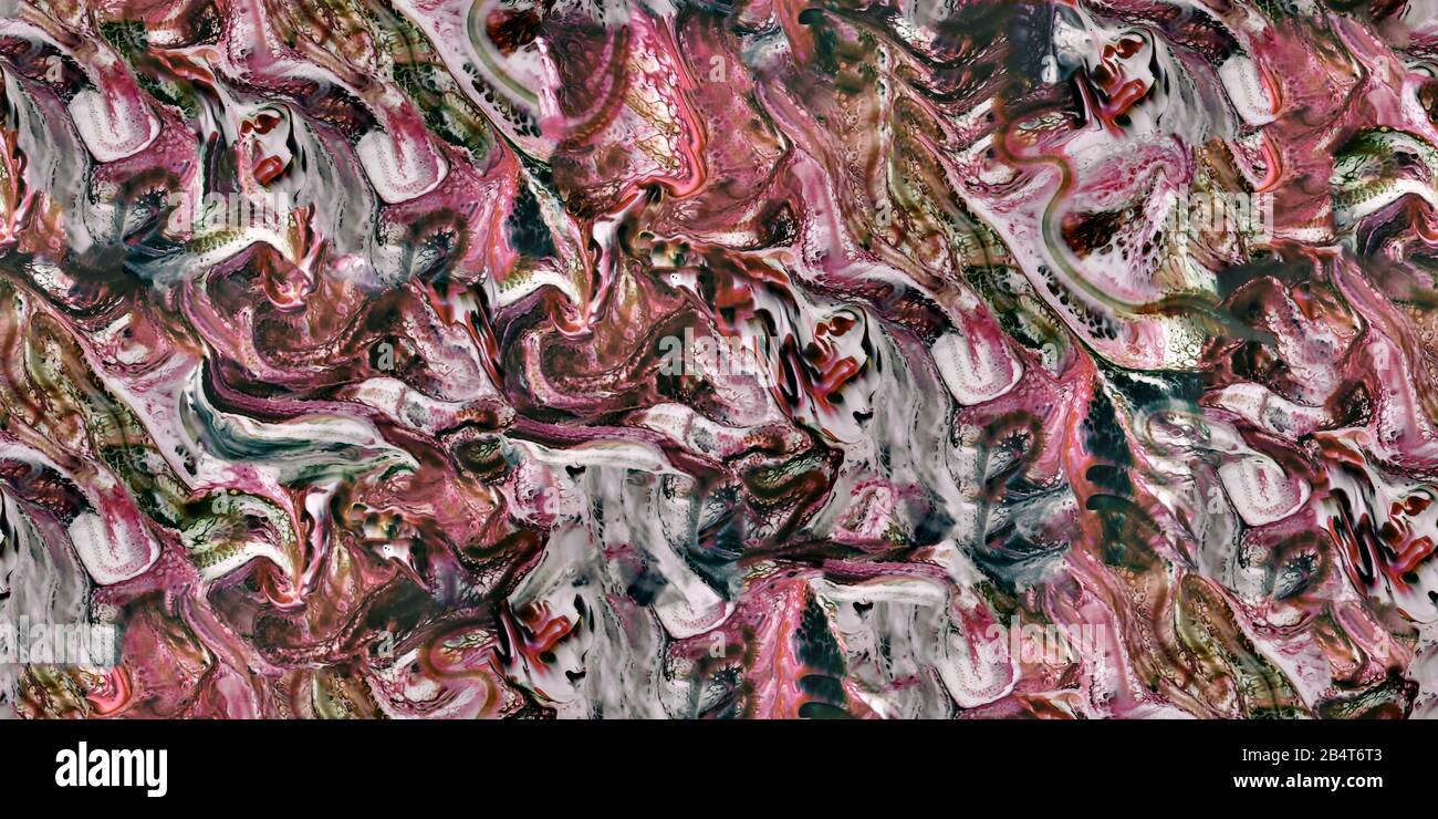 Beauty of Abstract Seamless Tileable Random Art Ink Spread Stock Photo ...