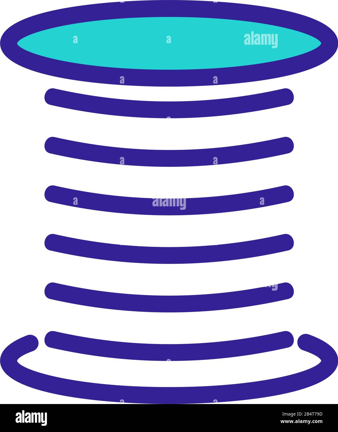 thread icon vector. Isolated contour symbol illustration Stock Vector ...