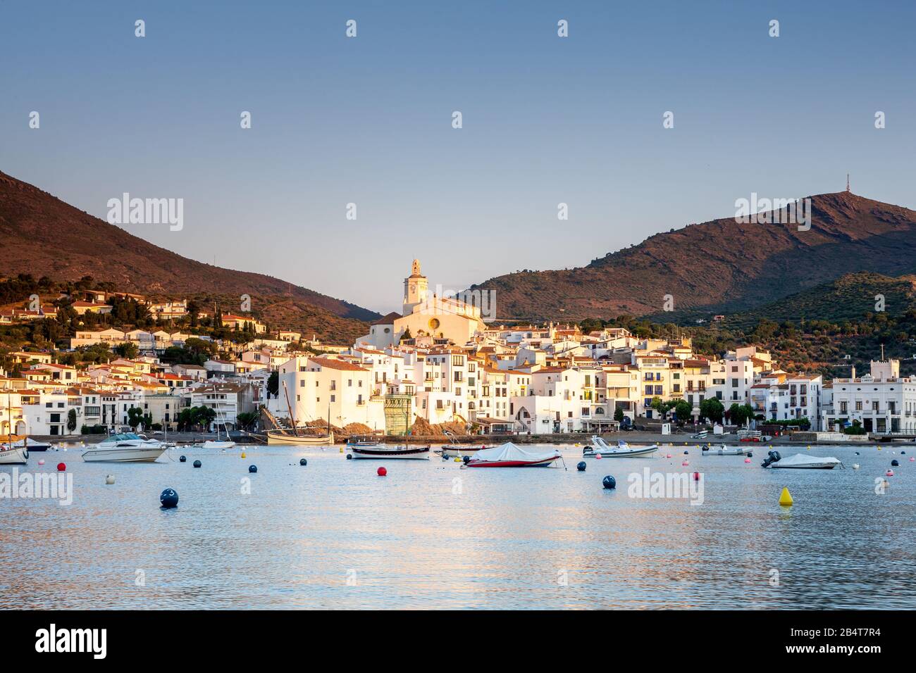 Costal village of Cadaques at sunrise Spain Stock Photo - Alamy