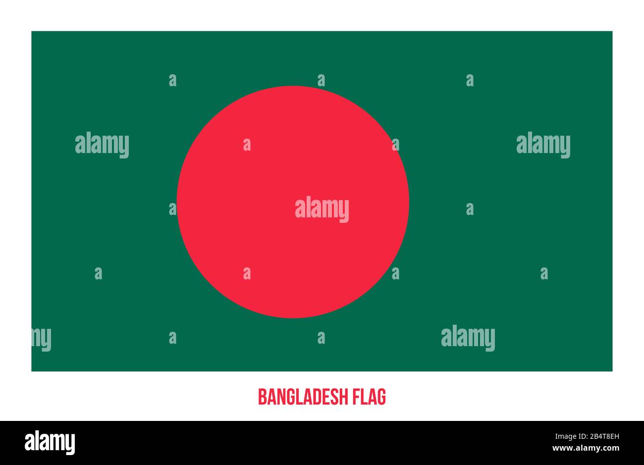 Bangladesh Flag Vector Illustration on White Background. Bangladesh ...