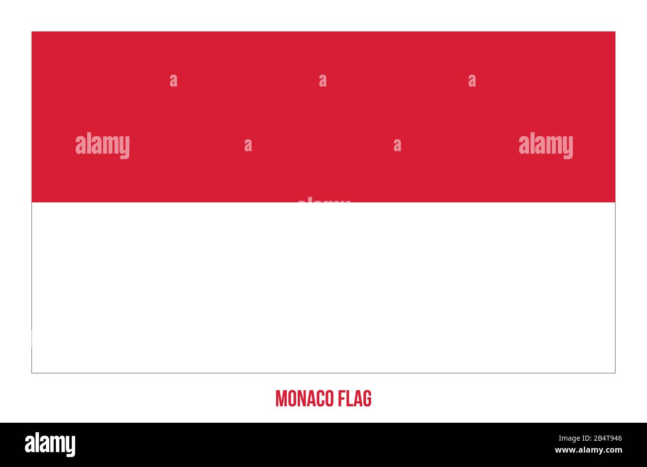 Monaco Flag Vector Illustration on White Background. Monaco National ...