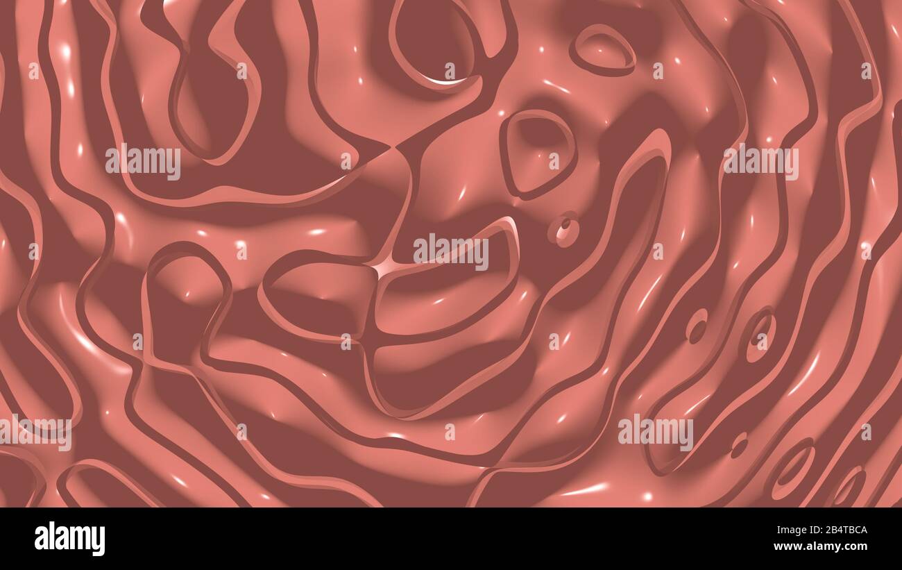 Plain 3D abstract background of monochromic Cinnabar color with shadow ...