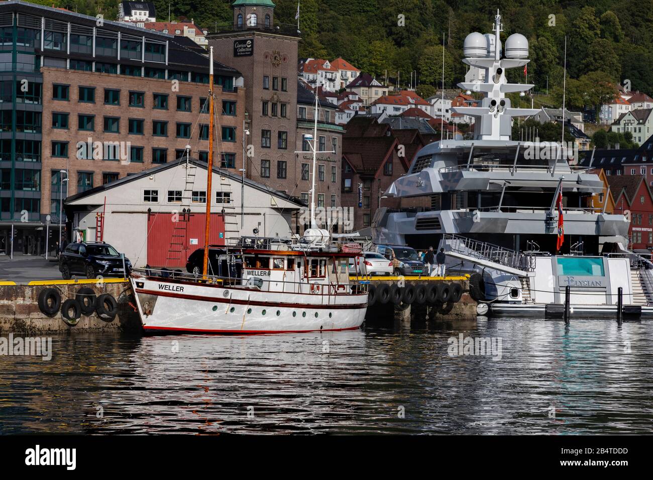The small charter vessel Weller (built 1947), a veteran Twin Screw ...
