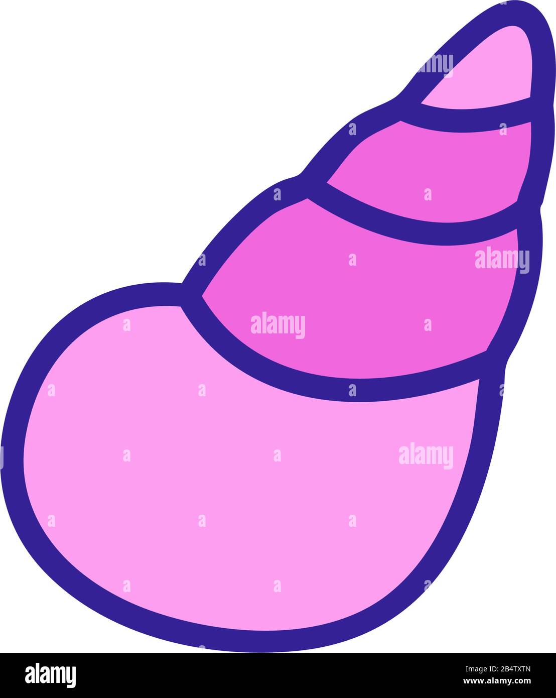 Beautiful shell icon vector. Isolated contour symbol illustration Stock ...