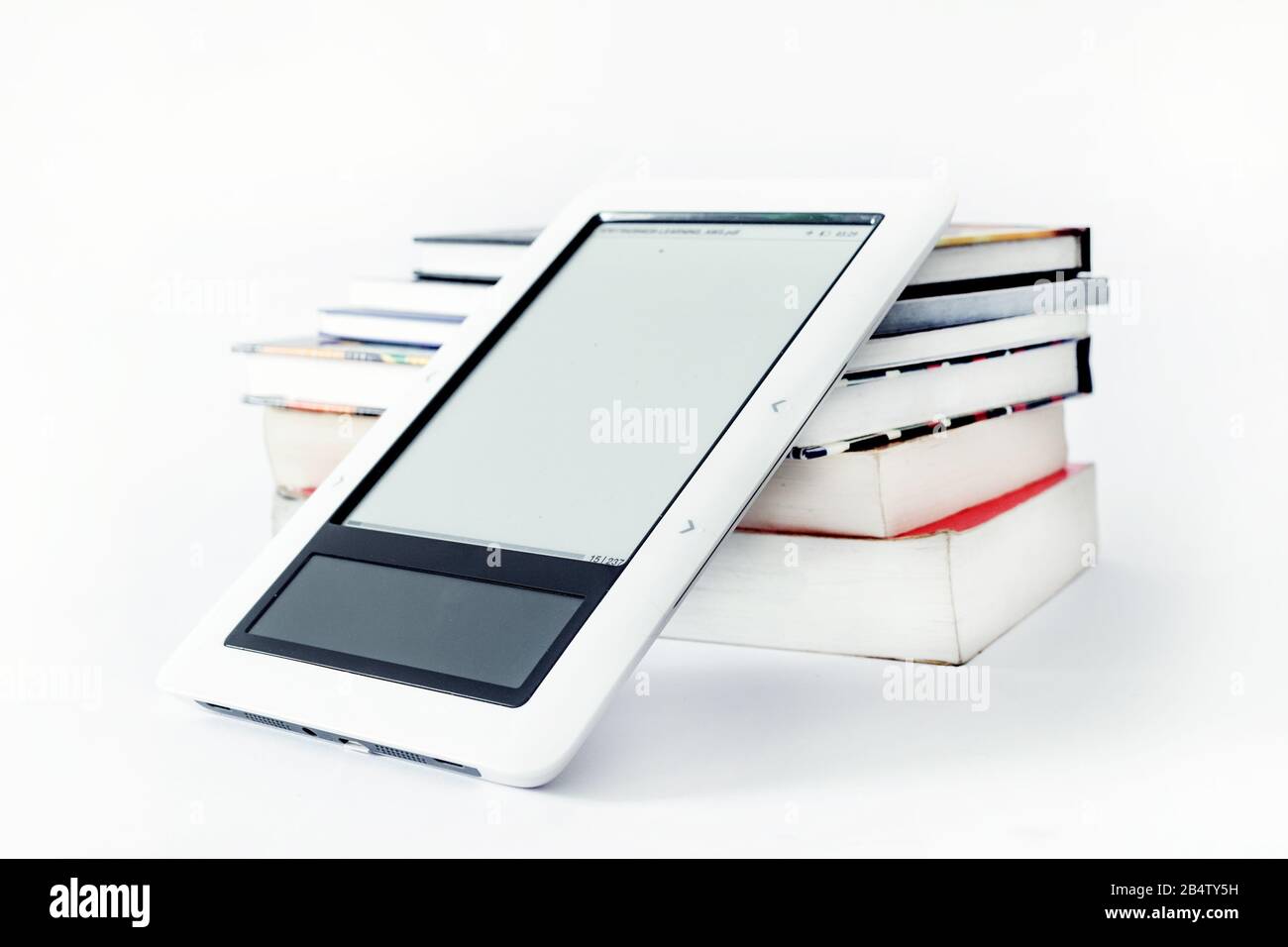 Book reader on stack hi-res stock photography and images - Alamy