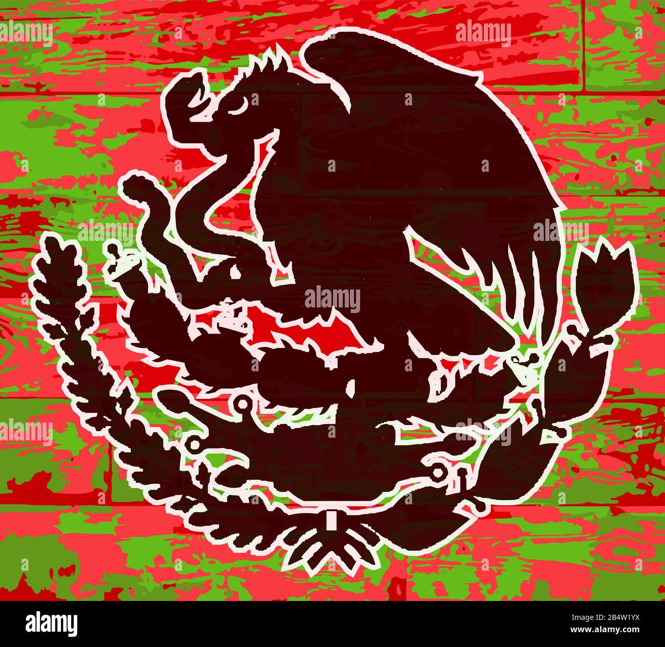 Mexican flag logo hi-res stock photography and images - Alamy