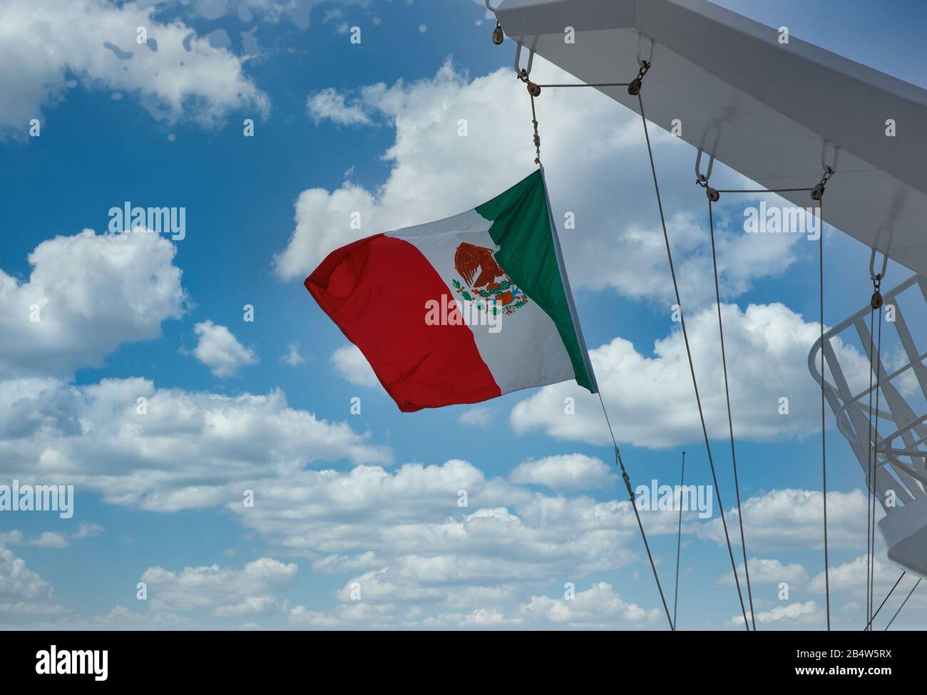 Mexican Flag Flying High Resolution Stock Photography and Images - Alamy