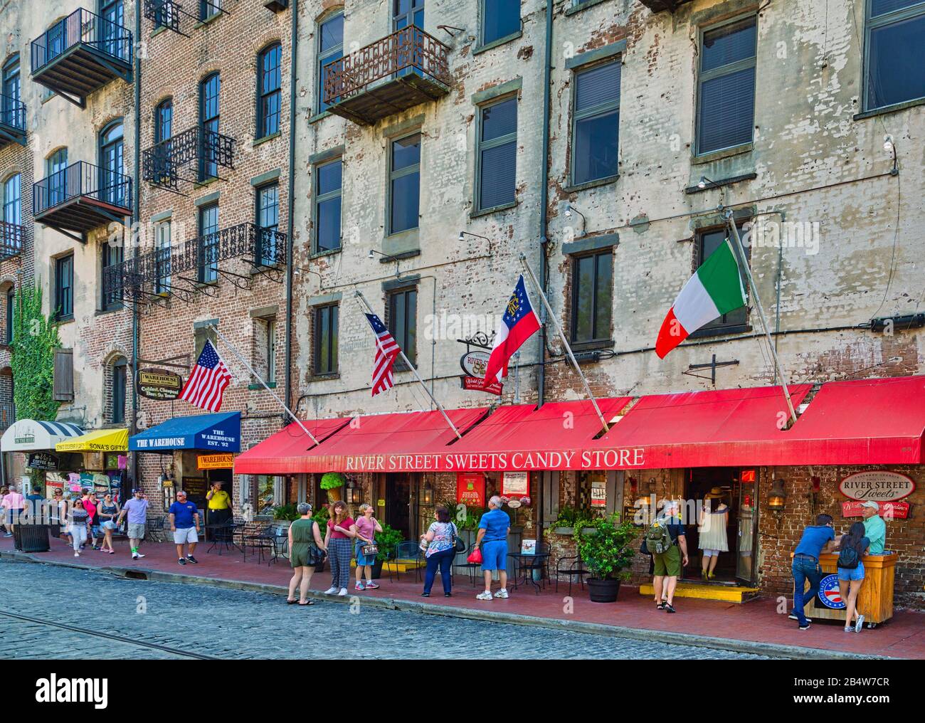 River Street Sweets Candy Store Stock Photo - Alamy