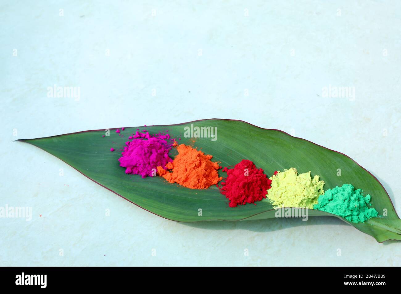 colorful traditional holi powder in bowls, Organic Gulal colors for ...