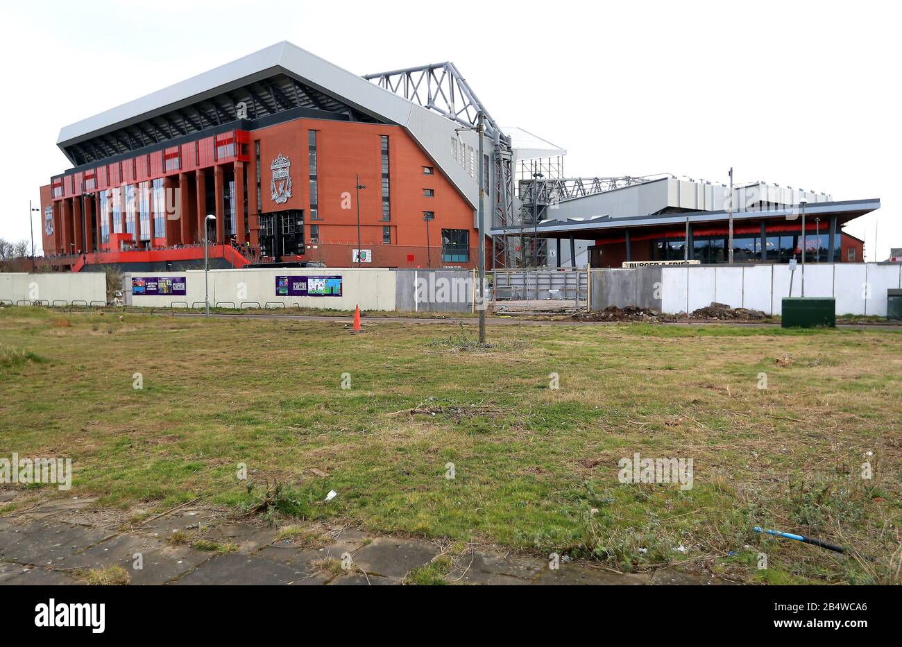 General view of the stadium before the Premier League match at Anfield ...