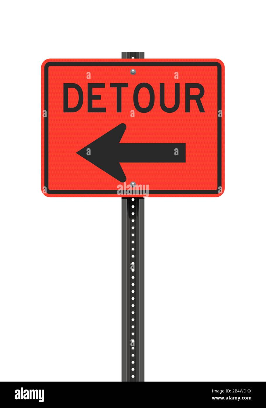 Direction sign detour on Stock Vector Images - Alamy