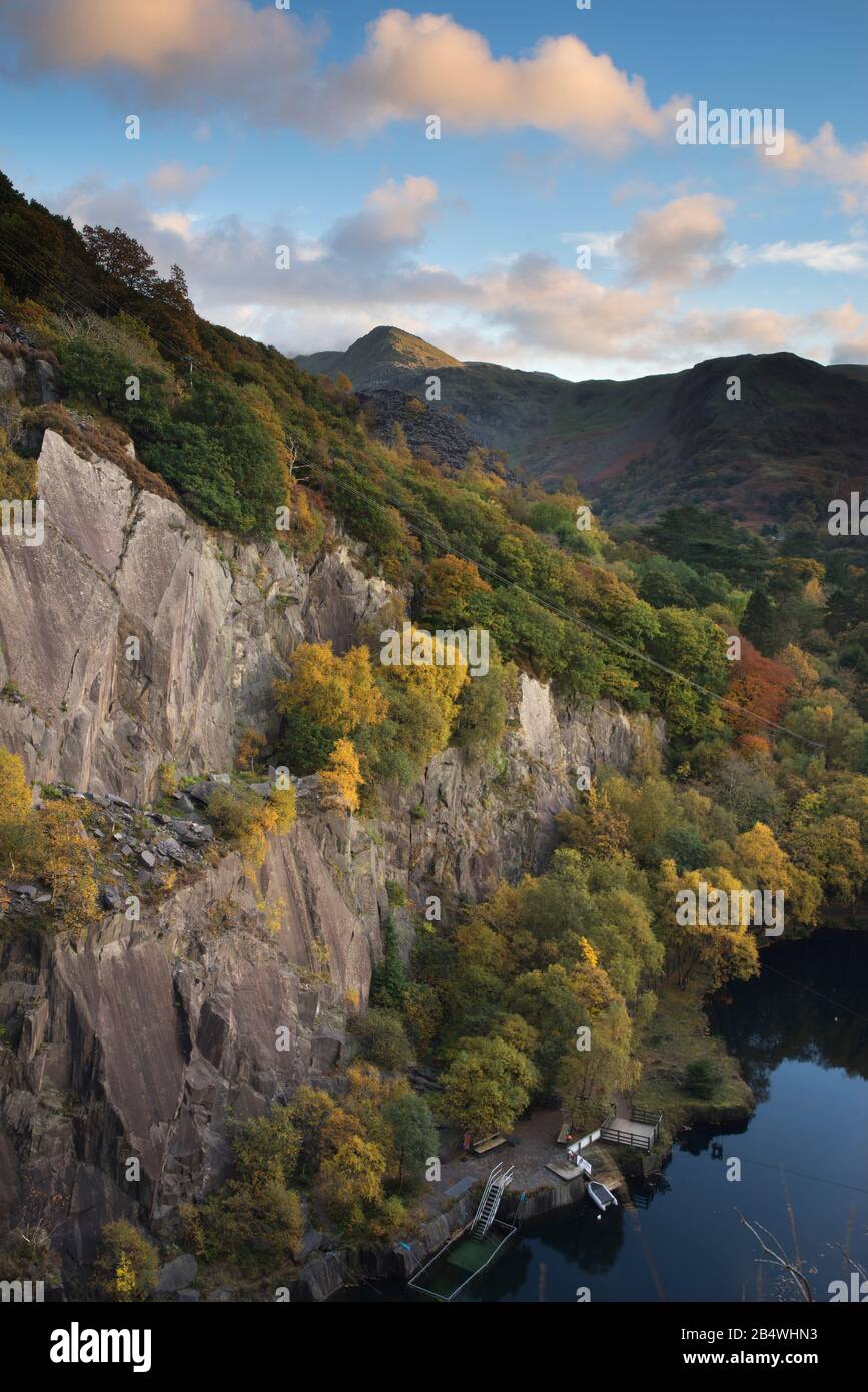 Slate quarry in Llanberis, Gwynedd, North Wales, UK Stock Photo - Alamy