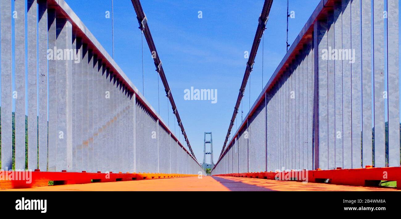 Steel wire rope bridge hi-res stock photography and images - Alamy