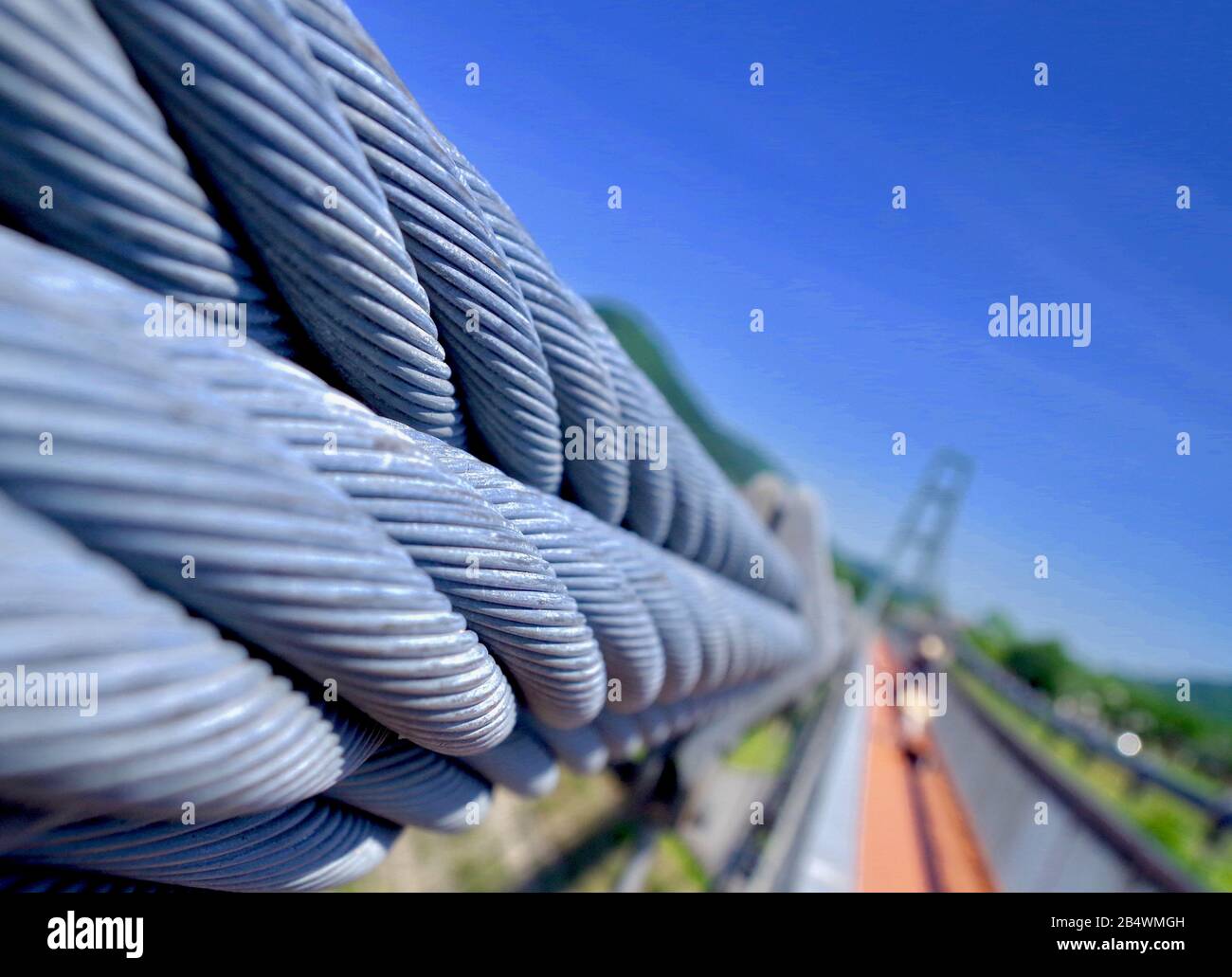 Wire rope suspension bridge hi-res stock photography and images - Alamy