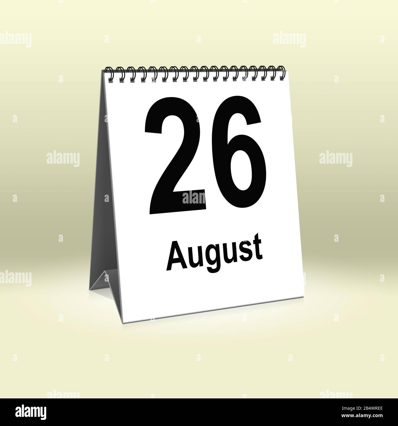 A calendar for the desk shows August 26th | Ein Kalender für den ...
