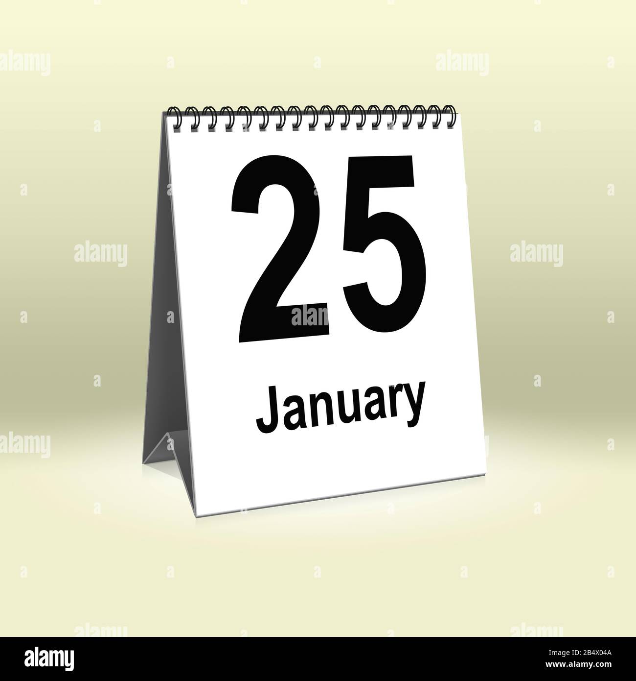 A calendar for the desk shows January 25th | Ein Kalender für den ...