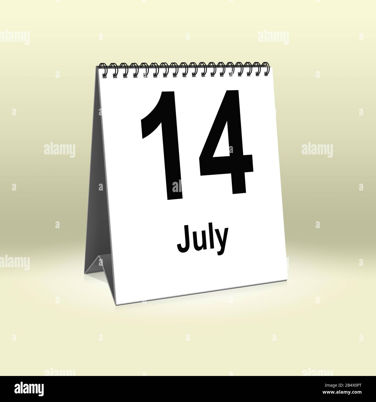 A calendar for the desk shows July 14th | Ein Kalender für den ...
