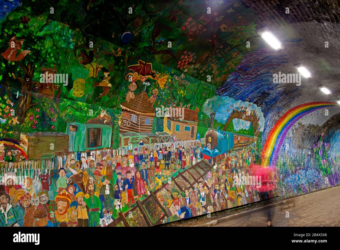 Colinton Tunnel, Edinburgh, Scotland, UK. 7th March 2020. Expected ...