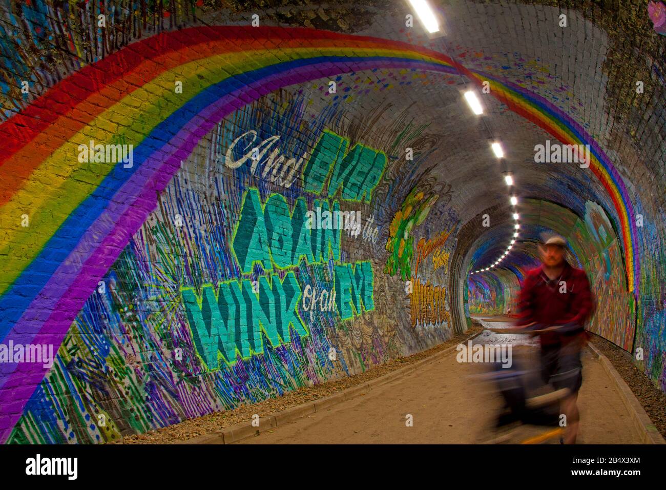 Colinton Tunnel, Edinburgh, Scotland, UK. 7th March 2020. Expected ...