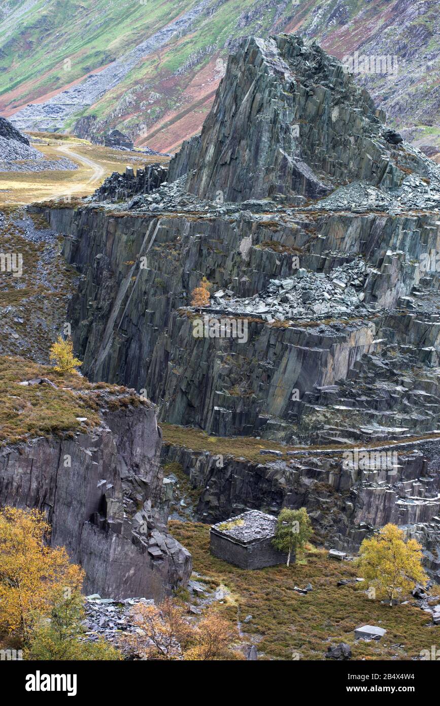 Slate quarry in Llanberis, Gwynedd, North Wales, UK Stock Photo - Alamy