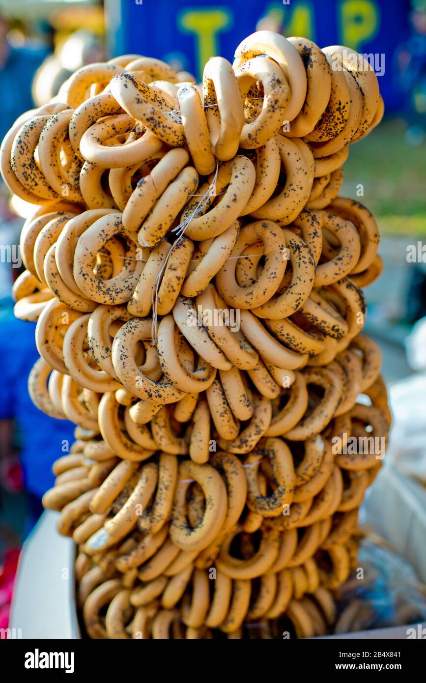 Bagels background pattern hi-res stock photography and images - Alamy