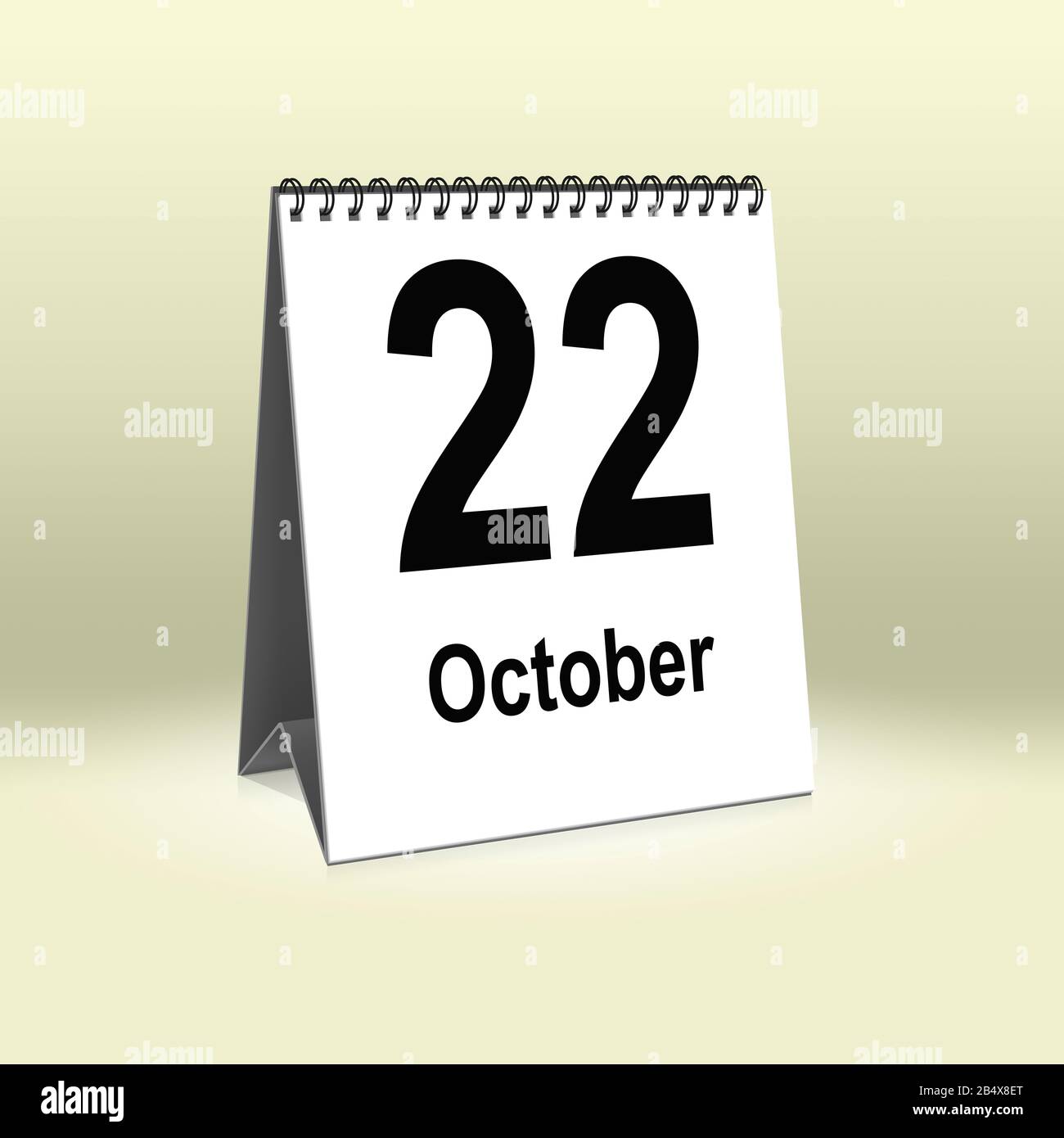 A calendar for the desk shows October 22th | Ein Kalender für den ...