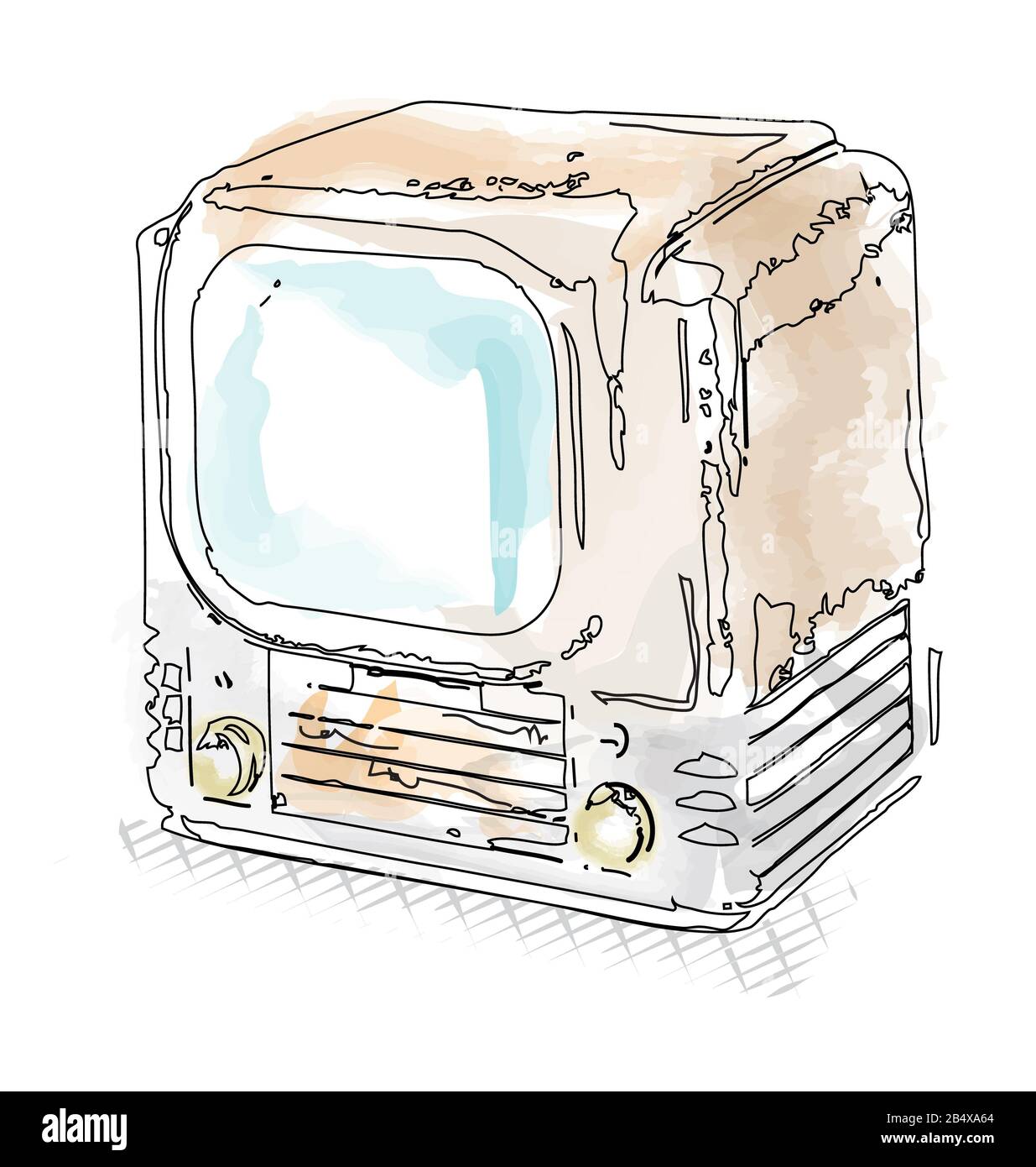 Retro color scheme Cut Out Stock Images & Pictures - Alamy