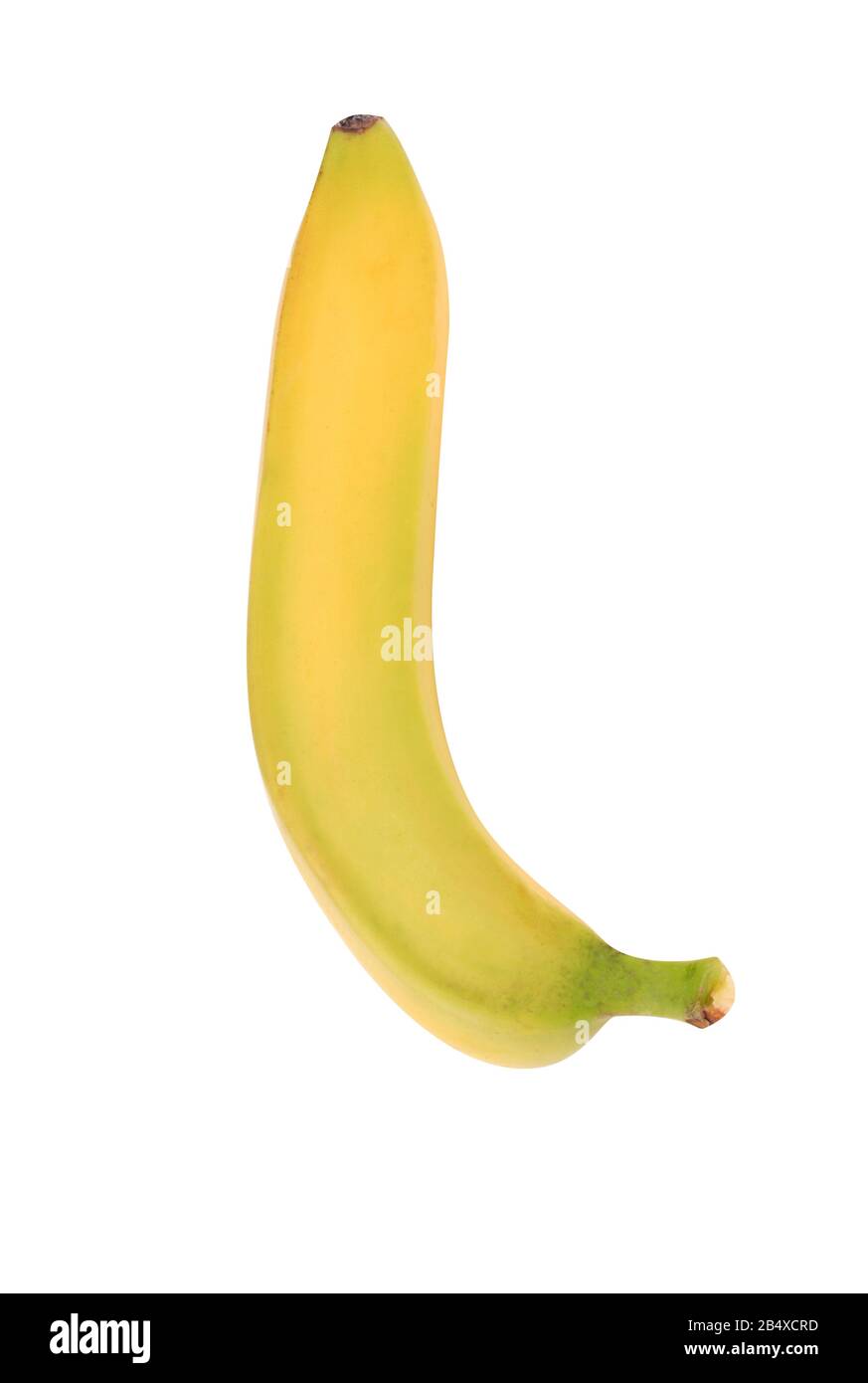 Yellow Banana Isolated Stock Photo - Alamy
