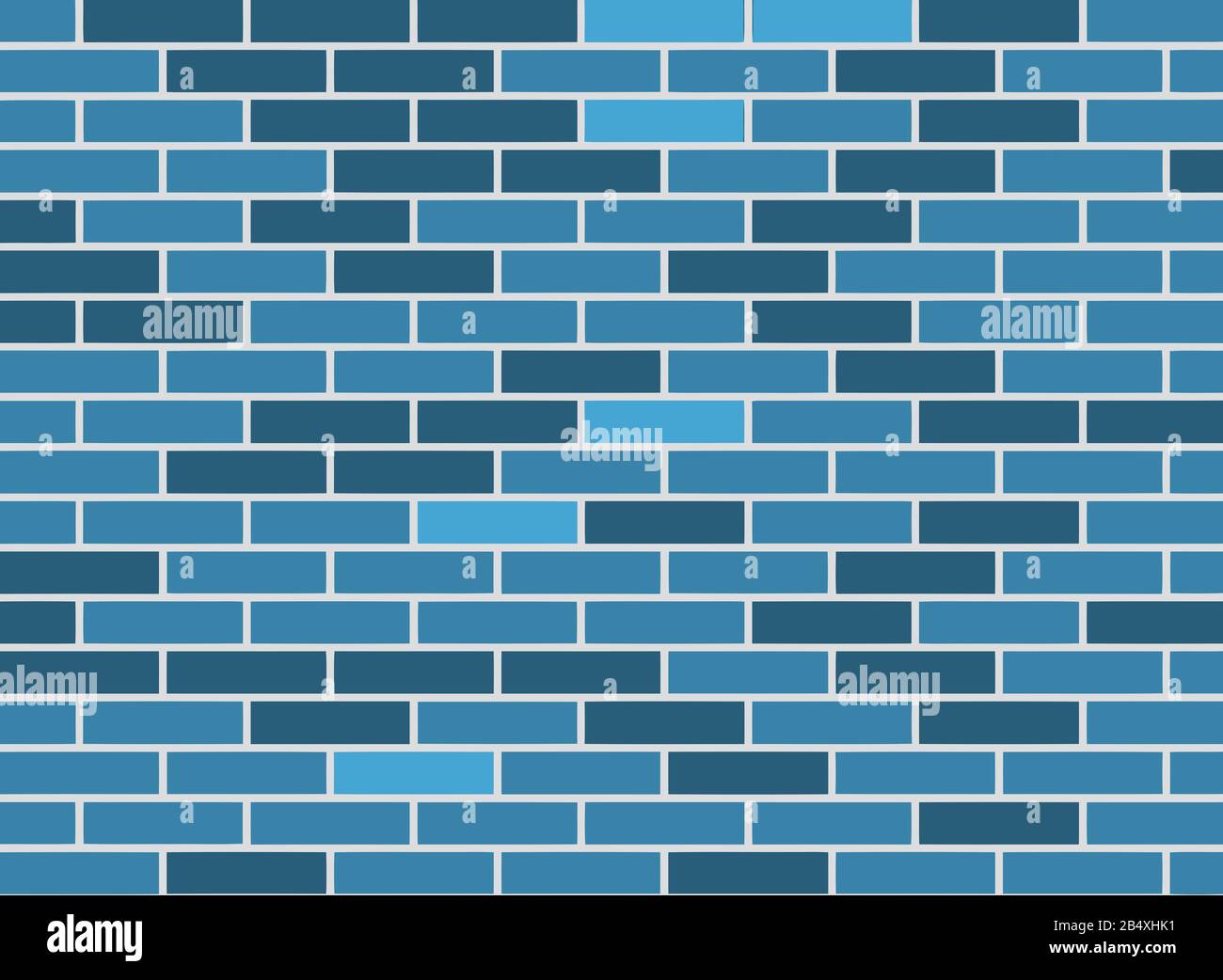 brick texture wall material building blue illustration Stock Photo - Alamy