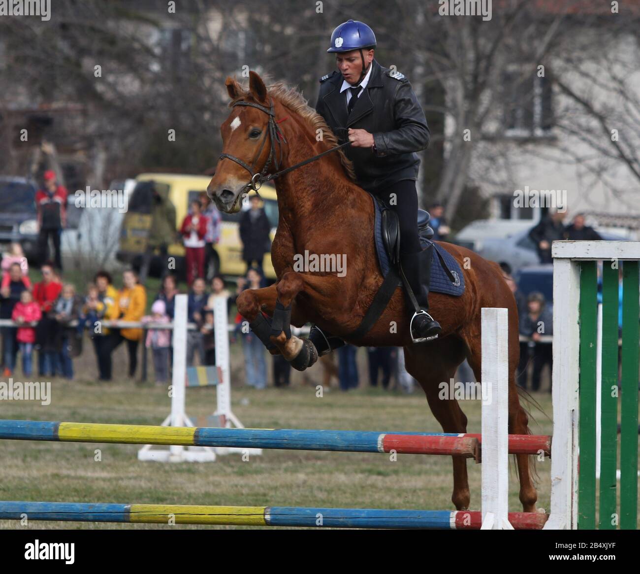 Bulgarian men ride their horses during celebrations marking the ...