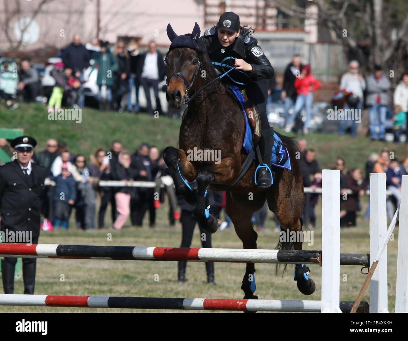 Bulgarian men ride their horses during celebrations marking the ...