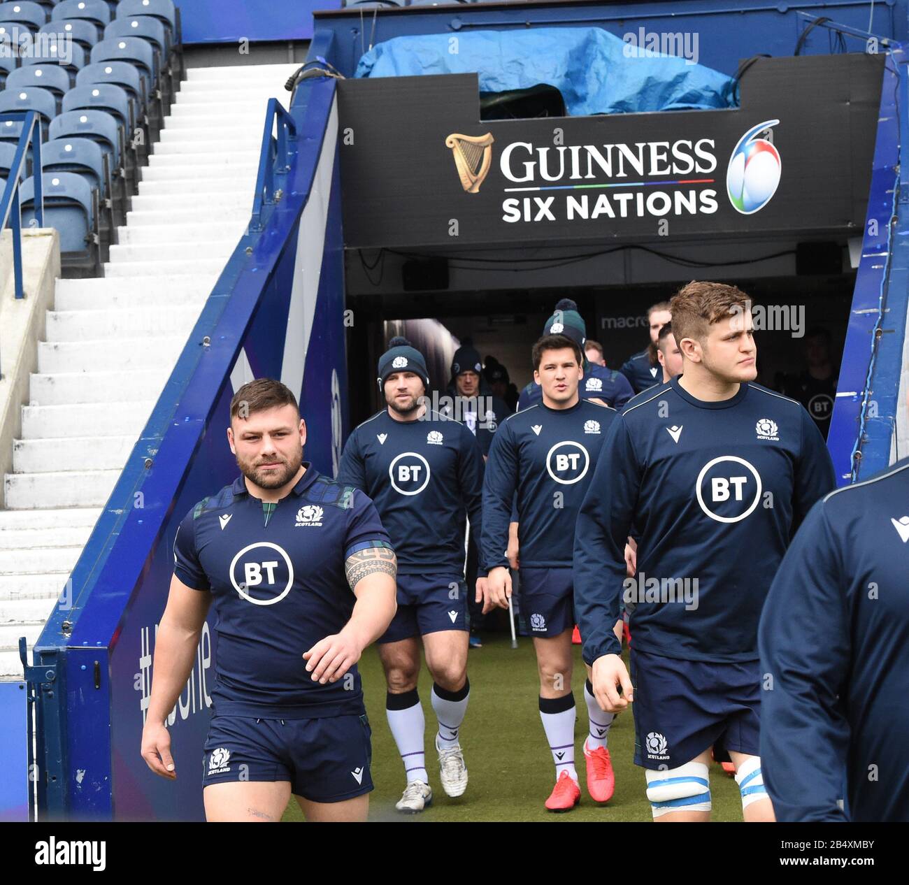 Scots rugby training session rory sutherland edinburgh hi-res stock ...