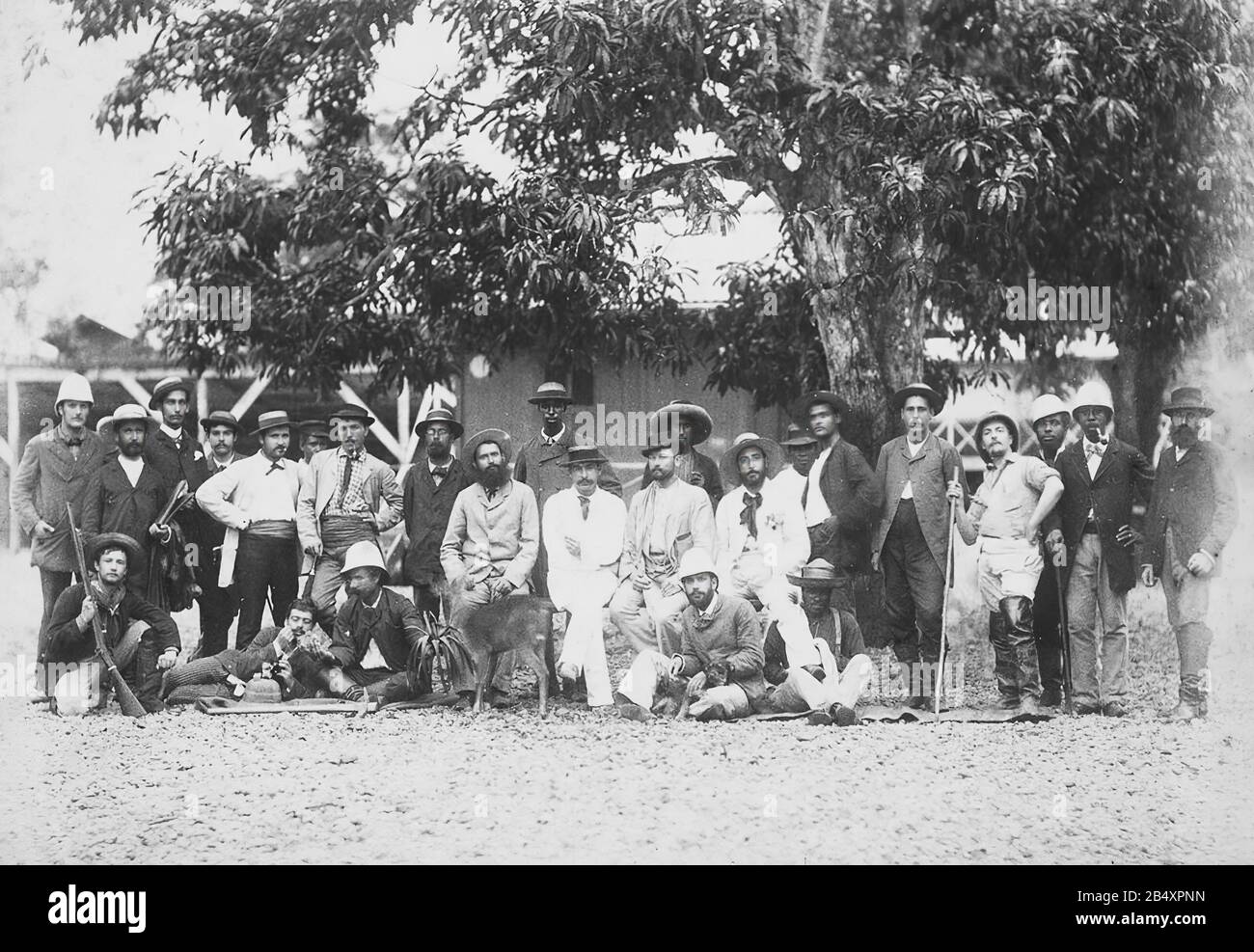 Panama Canal construction works in the beginning of 20th century French ...