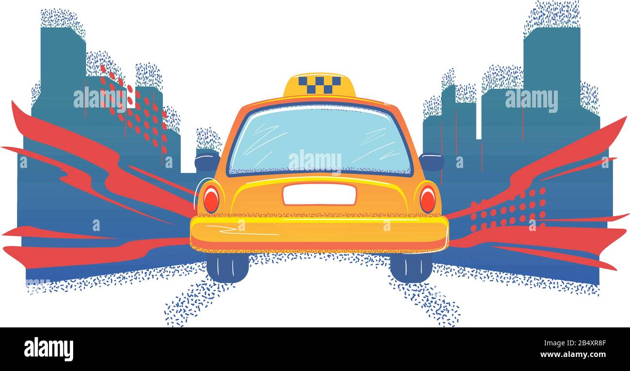 Taxi car service on city Stock Vector Images - Alamy
