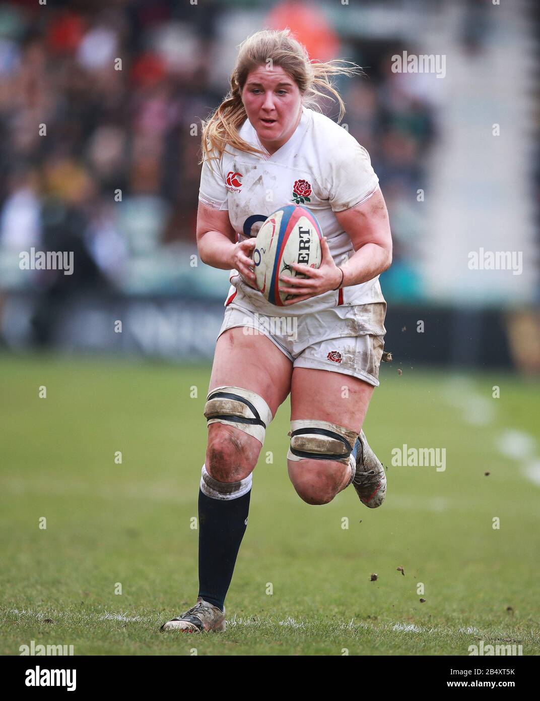 England's Poppy Cleall during the Women's Six Nations match at ...