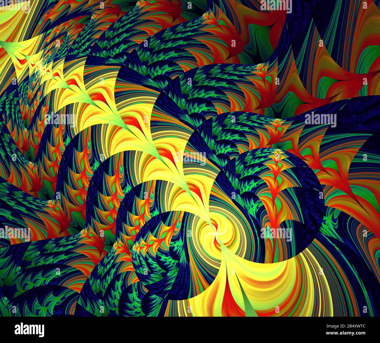 Computer generated fractal artwork for creative art,design and ...