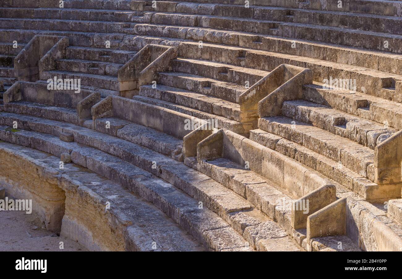 Ancient Roman Amphitheater in Lecce, Italy Stock Photo - Alamy