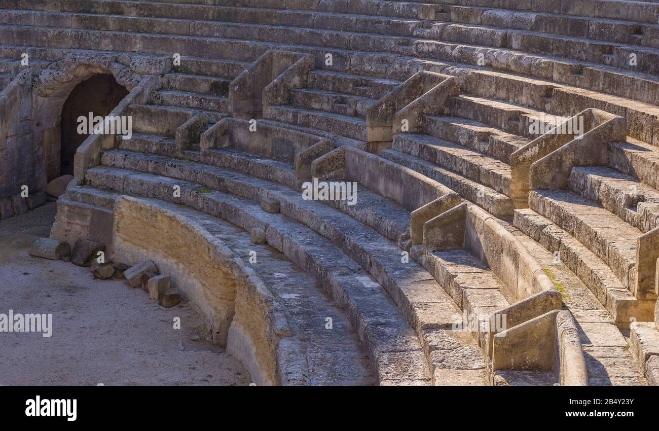 Ancient Roman Amphitheater in Lecce, Italy Stock Photo - Alamy