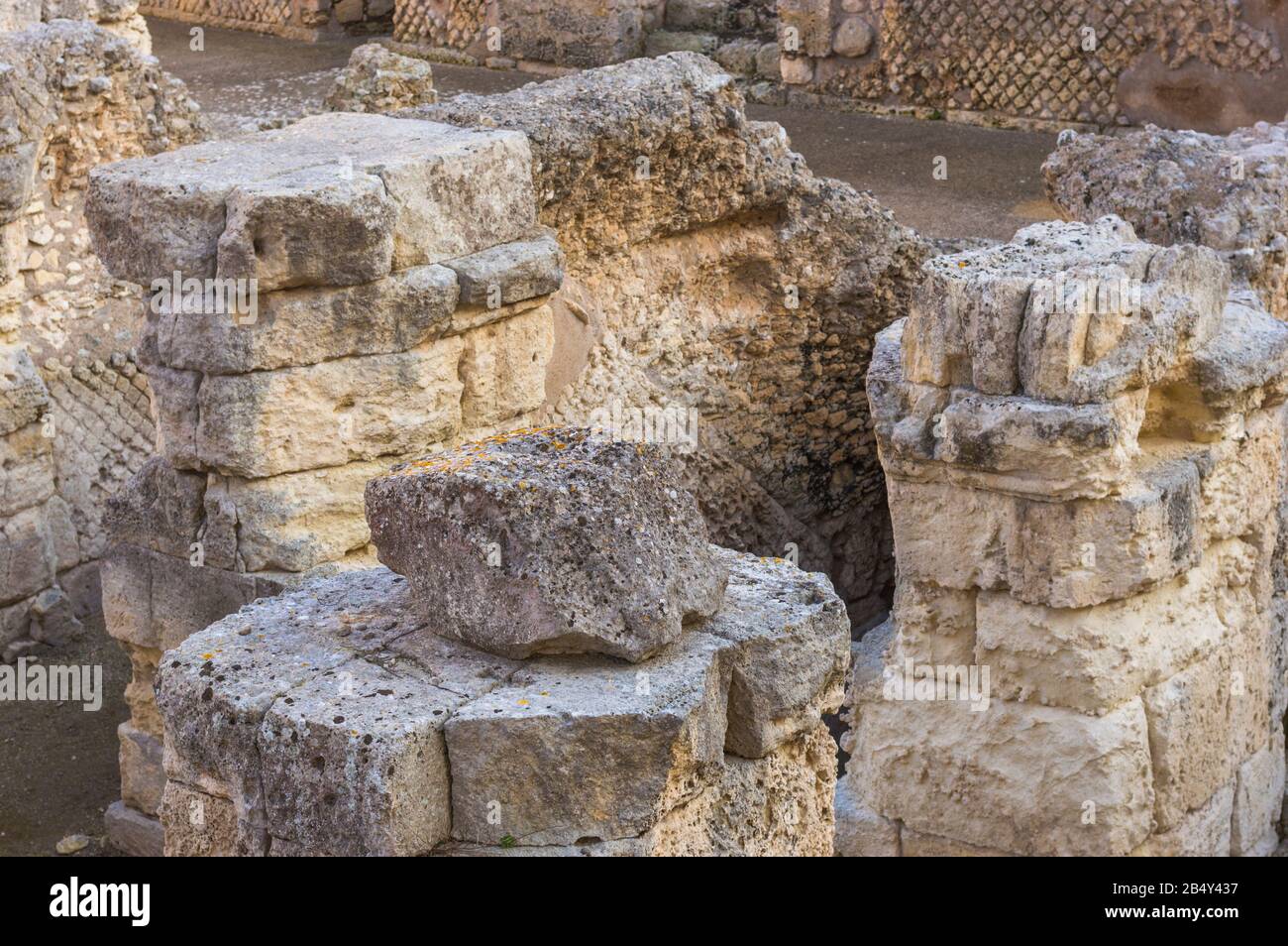 Ruins of Ancient Roman Amphitheater in Lecce, Italy Stock Photo - Alamy