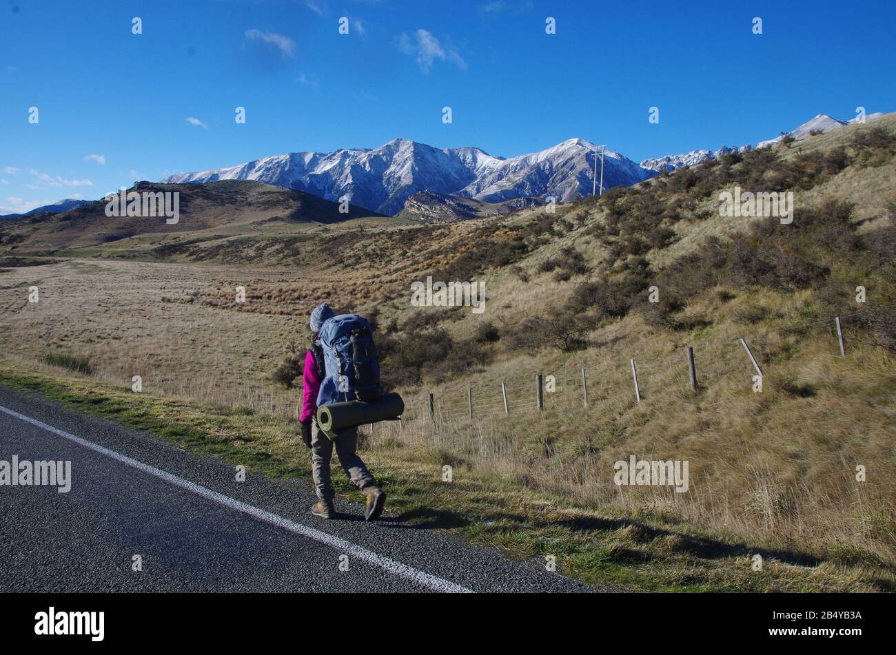State Highway 73 alternative Te Araroa Trail route. South Island. New ...