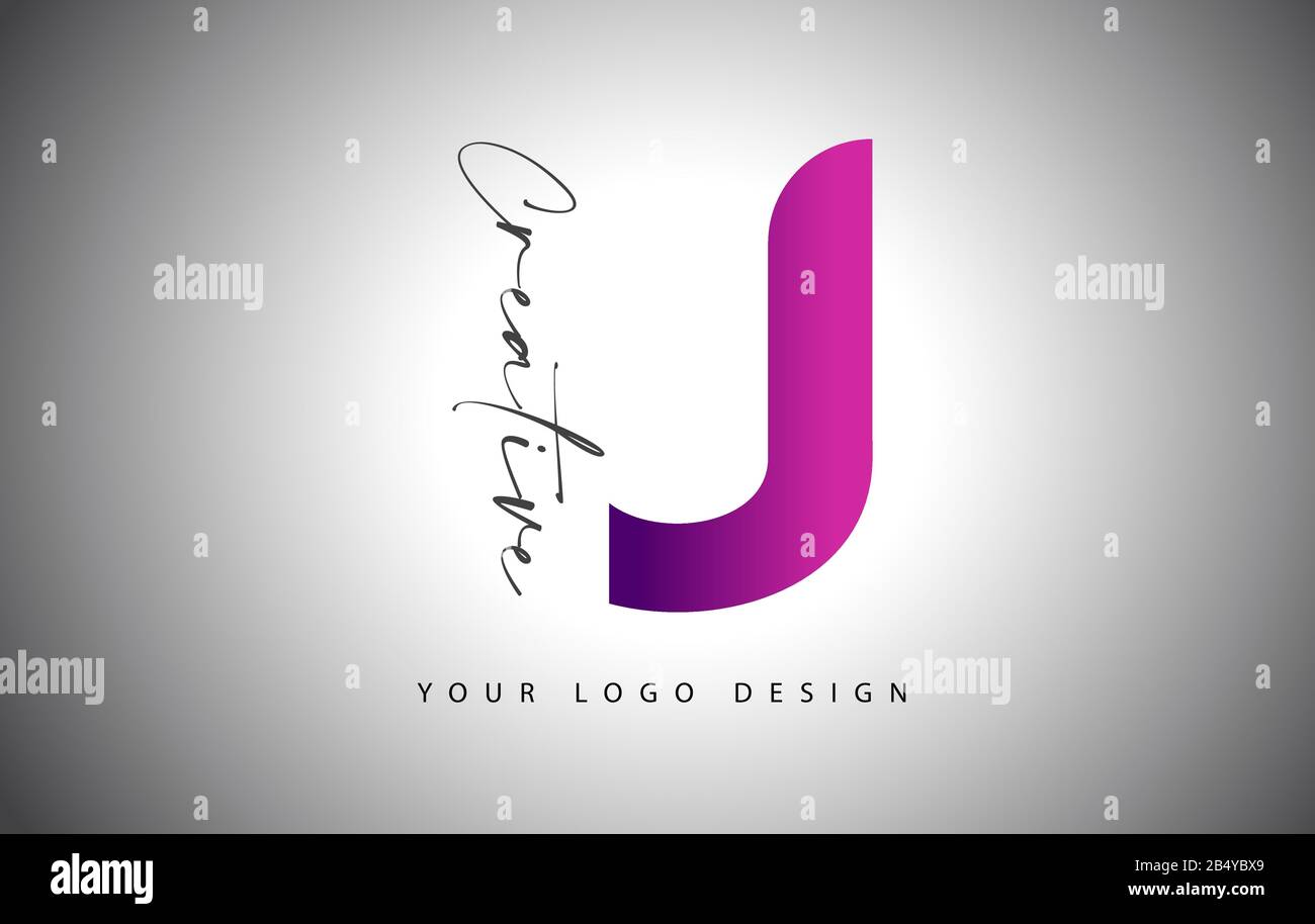 Creative Letter U Logo With Purple Gradient and Creative Letter Cut ...